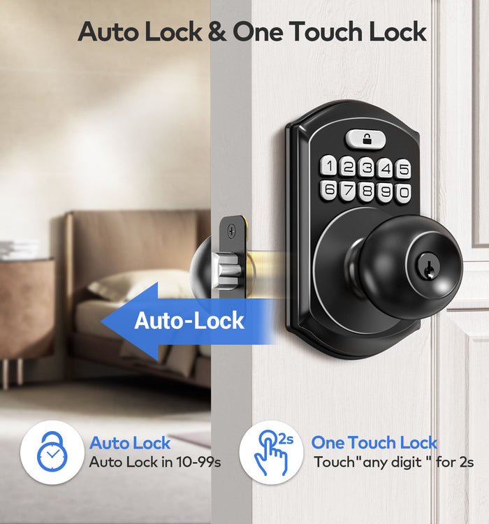 TEEHO TE003 Keypad Door Lock with Handle